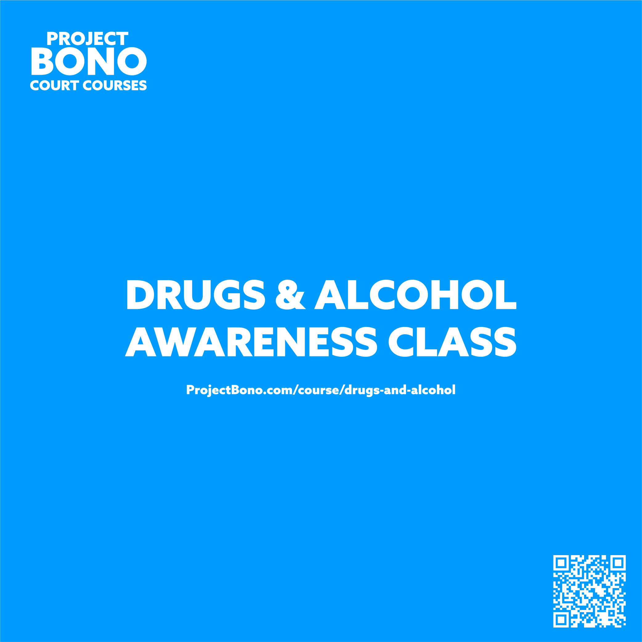 Drugs & Alcohol – 8 Hours – Project Bono